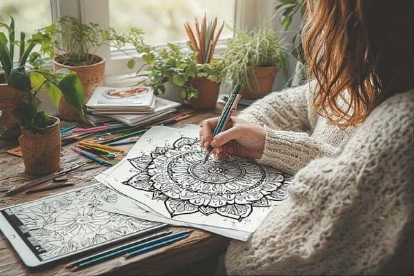 Anti-Stress Coloring Pages for Adults - Relax with Mindfulness Coloring