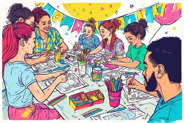 How to Host a Coloring Party with Printable Pages