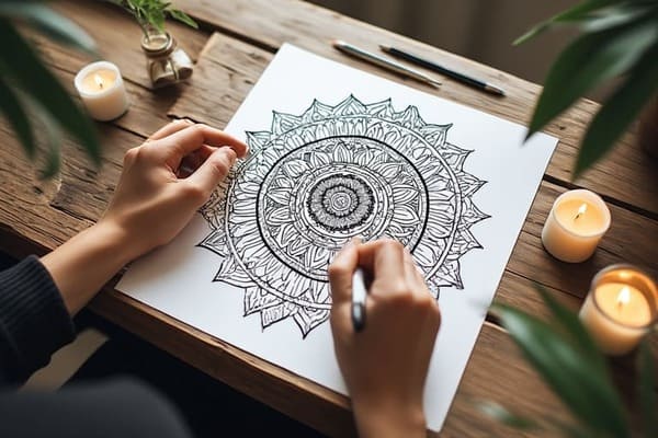 Mindful Coloring: Pages for Meditation and Focus