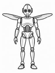Robot Coloring Pages for Kids and Adults: Free PDF Futuristic Art to Print
